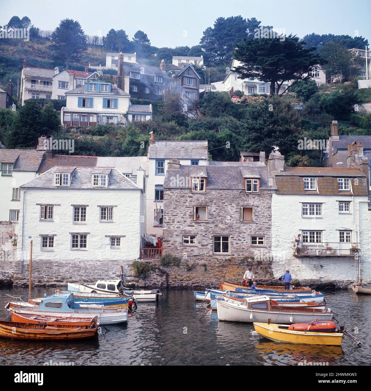 Scenes in Polperro, Cornwall. 1973 Stock Photo - Alamy