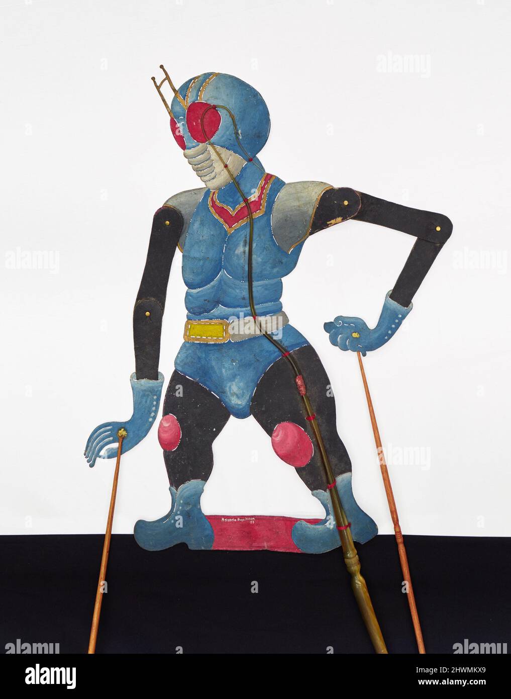Shadow Puppet (Wayang Kulit) of Kesatria Baja Hitam or Kamen Rider ...