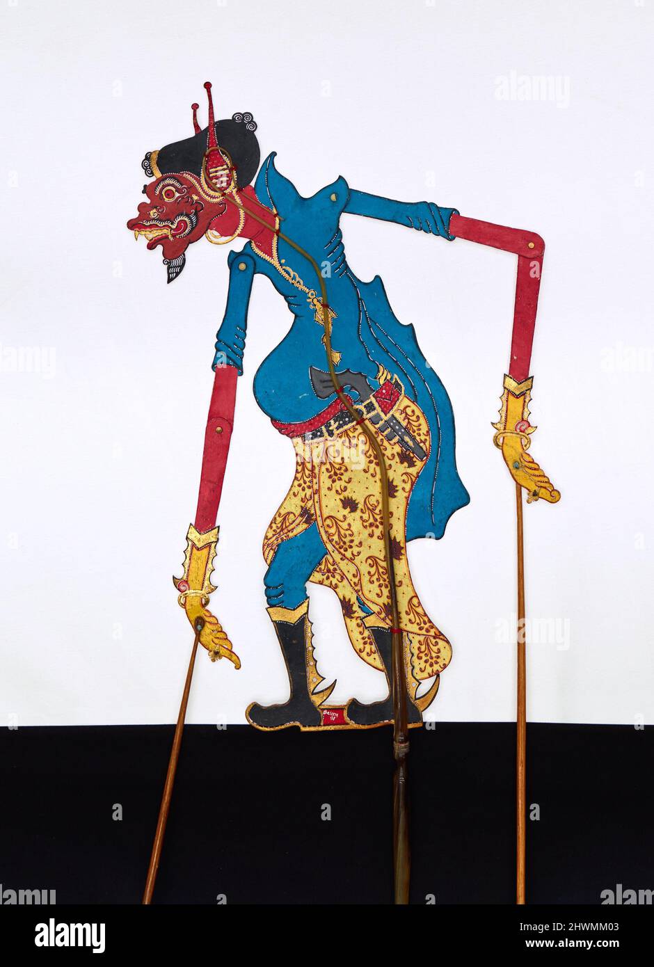 Shadow Puppet (Wayang Kulit) of Bilung or Bélong. Maker: Ki Enthus ...