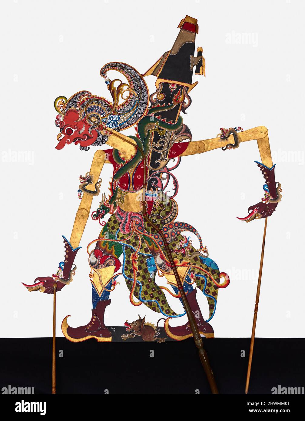 Shadow Puppet (Wayang Kulit) of Bima. Maker: Ki Enthus Susmono ...