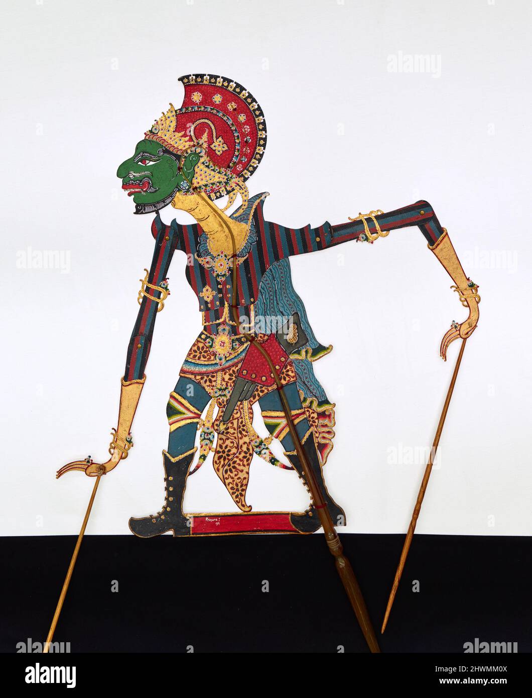 Shadow Puppet (Wayang Kulit) of Overseas Soldier I or Prajurit Sebrang ...