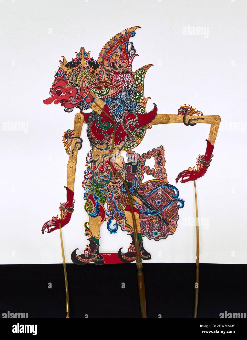 Shadow Puppet (Wayang Kulit) of Duryadana or Suyadana. Maker: Ki Enthus ...