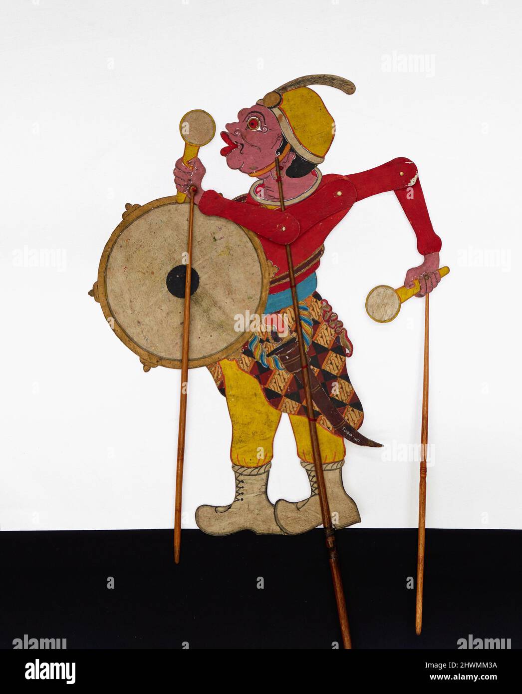Shadow Puppet (Wayang Kulit) of a Drummer, Tambor, or Tambur by Enthus ...