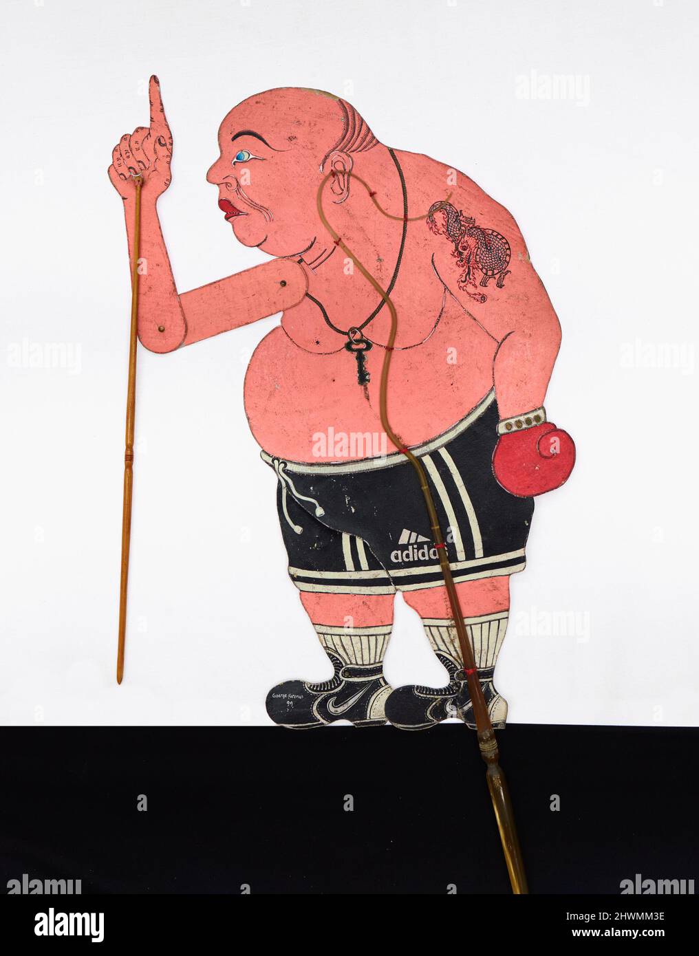 Shadow Puppet (Wayang Kulit) of George Foreman. Maker: Ki Enthus ...
