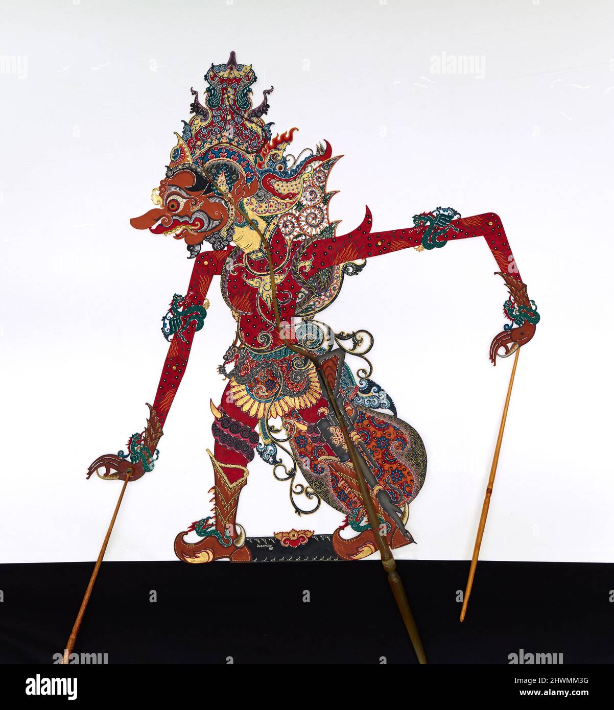 Shadow Puppet (Wayang Kulit) of Dasamuka. Maker: Ki Enthus Susmono ...