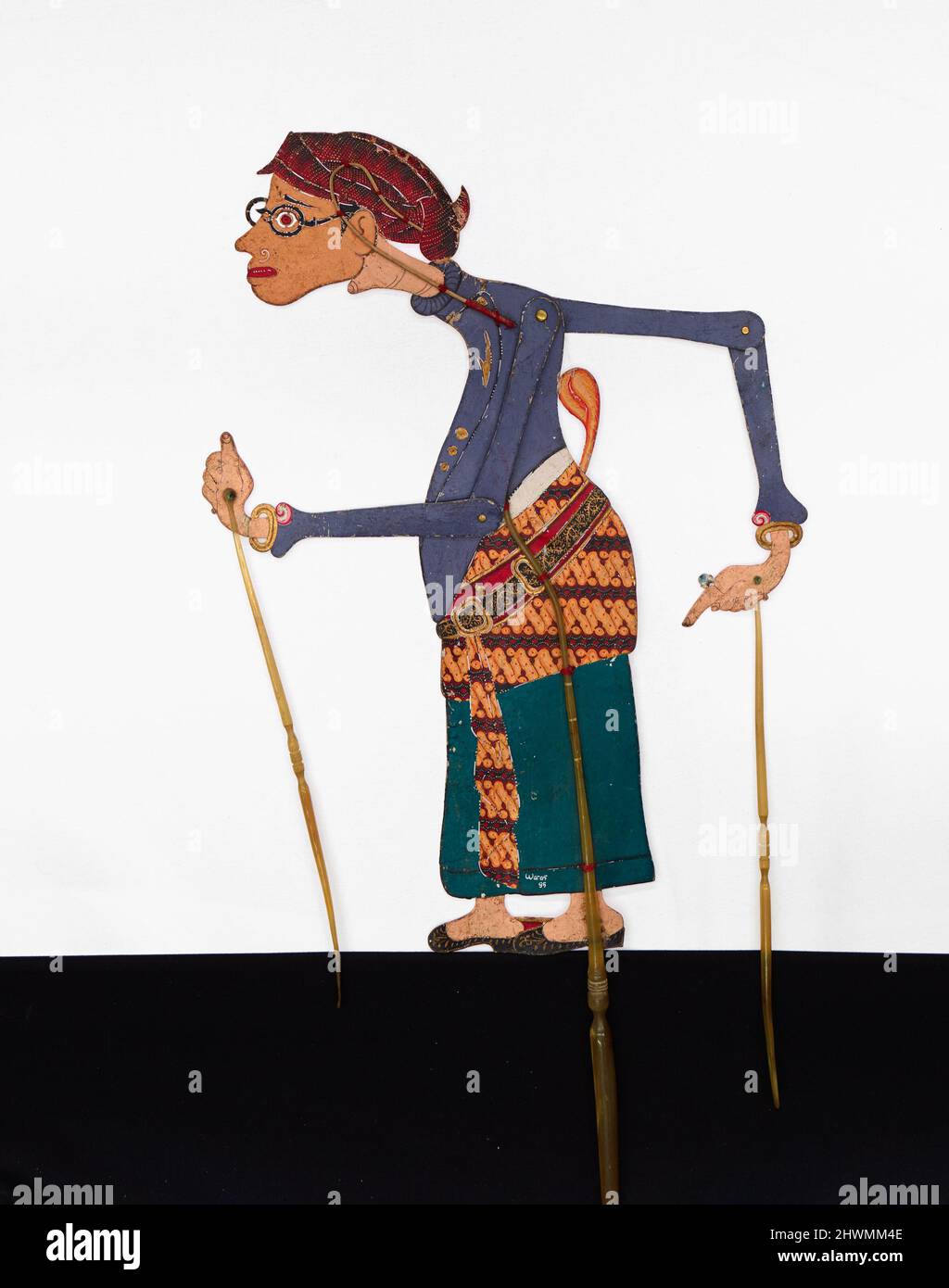Shadow Puppet (Wayang Kulit) of Waras. Maker: Ki Enthus Susmono ...