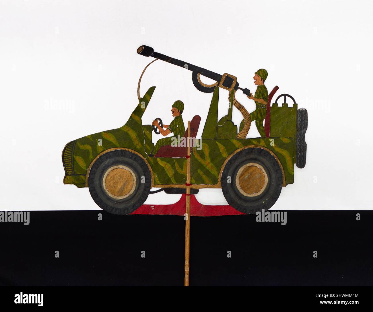 Shadow Puppet (Wayang Kulit) of Tank II. Maker: Ki Enthus Susmono ...