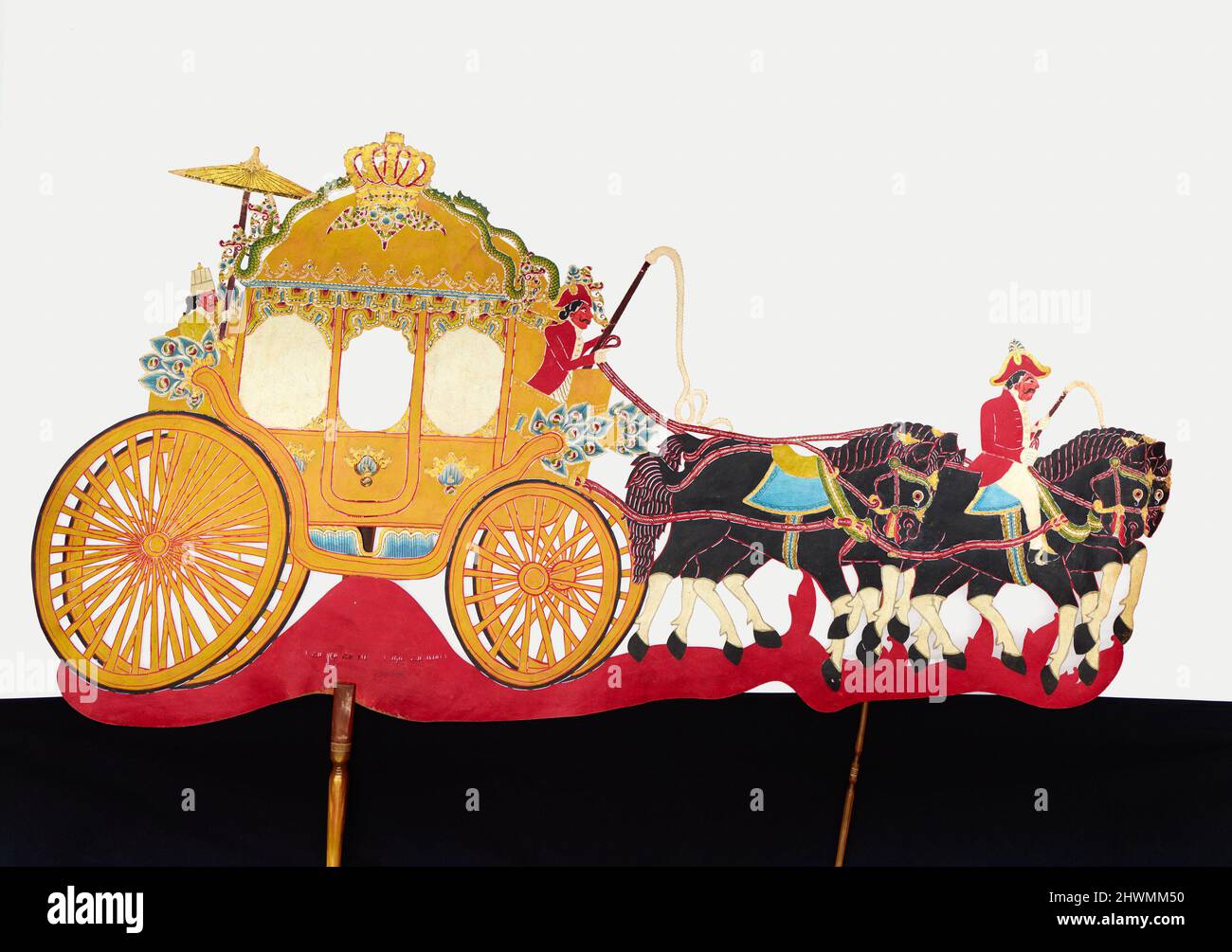 Shadow Puppet (Wayang Kulit) of Kereta or Carriage, from the set Kyai ...