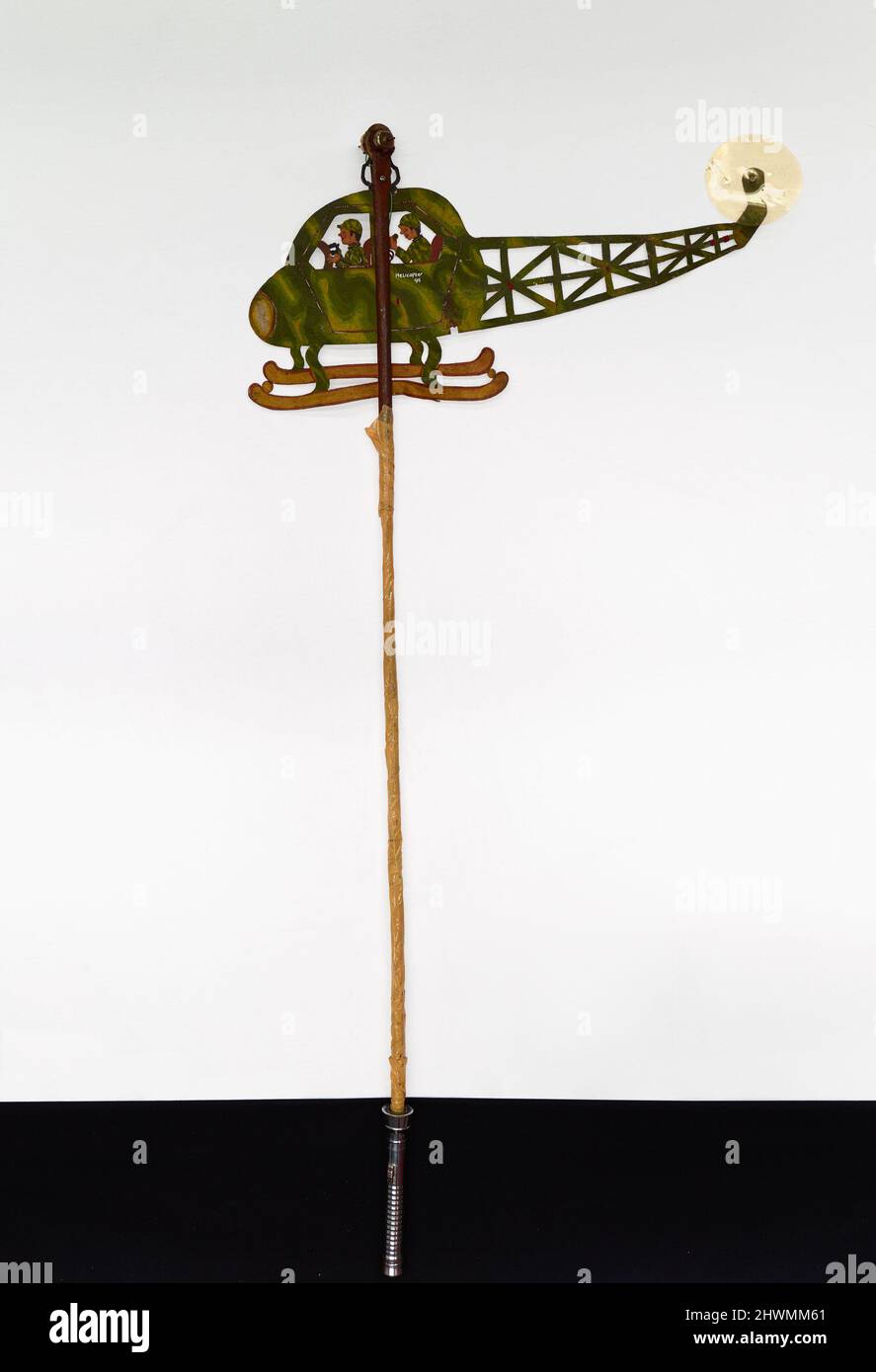 Shadow Puppet (Wayang Kulit) of Helicopter. Maker: Ki Enthus Susmono ...