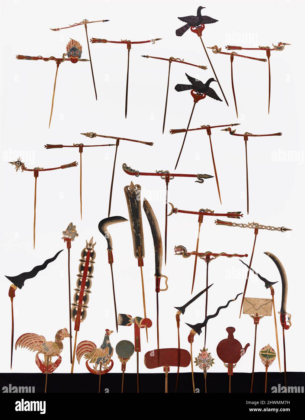 Shadow Puppet (Wayang Kulit) of Keris, from the set Kyai Nugroho Stock ...