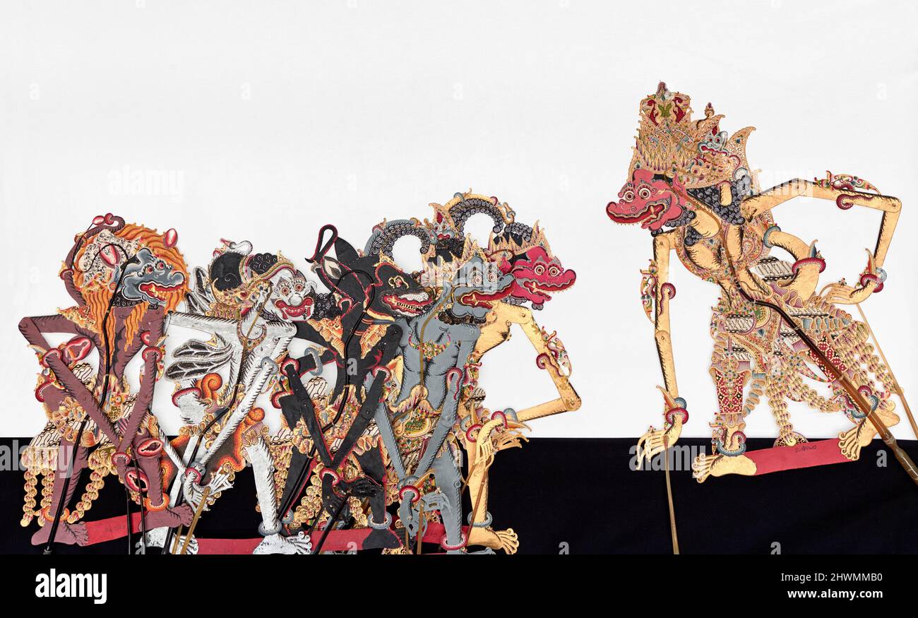 Shadow Puppet (Wayang Kulit) of Anila, from the set Kyai Nugroho. Maker ...
