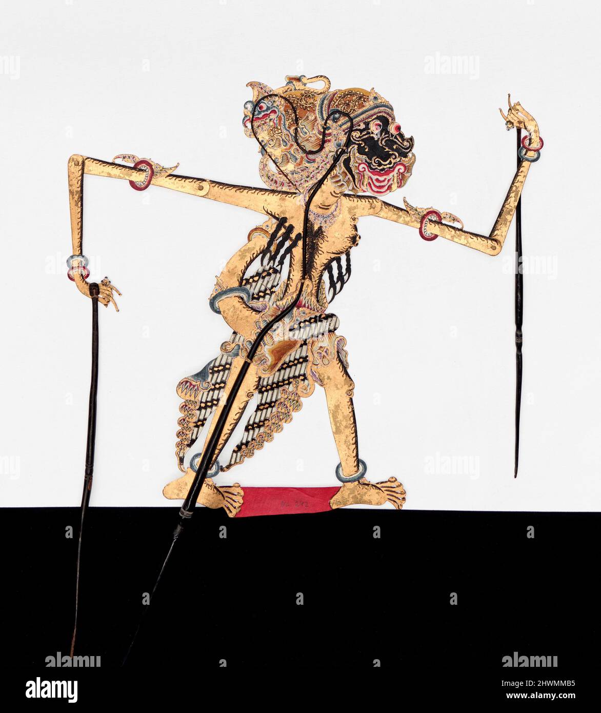 Shadow Puppet (Wayang Kulit) of Kapi Kingkin, from the set Kyai Nugroho ...