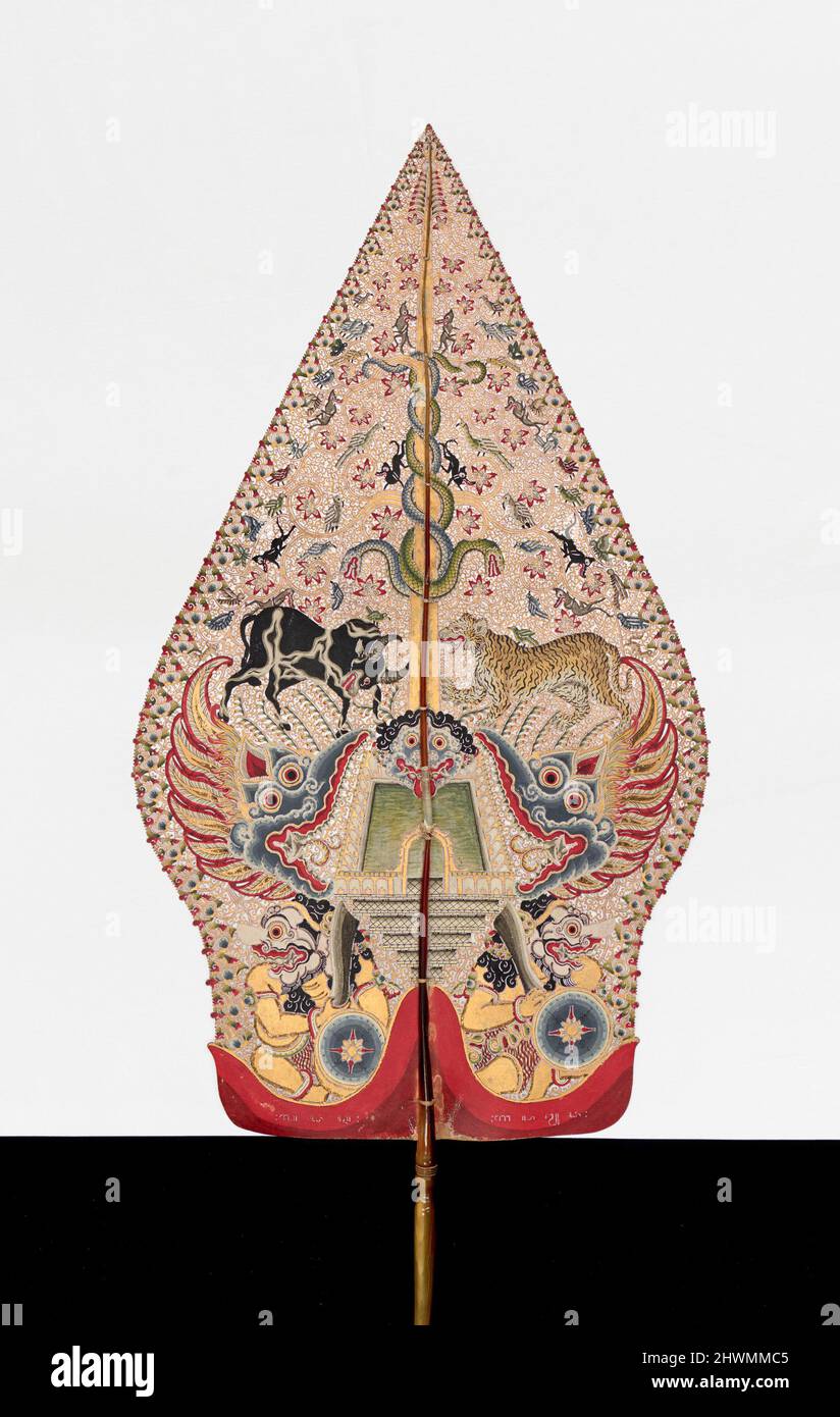 Shadow Puppet (Wayang Kulit) of Gunungan or Kayon, from the set Kyai ...