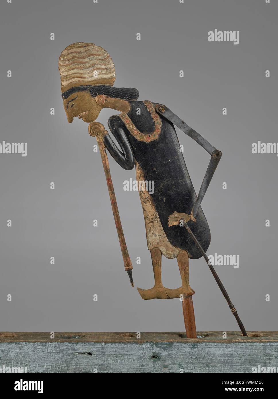 Puppet (Wayang Klitik) of a deity or holy person (Begawan Stock Photo ...