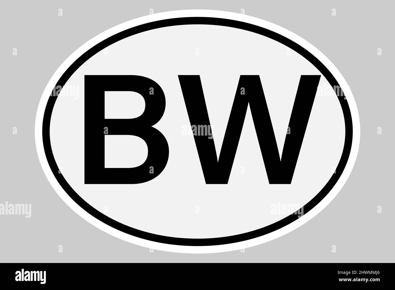 Botswana International Vehicle Registration Code Stock Vector Image Botswana International Vehicle Registration Code Stock Vector Image