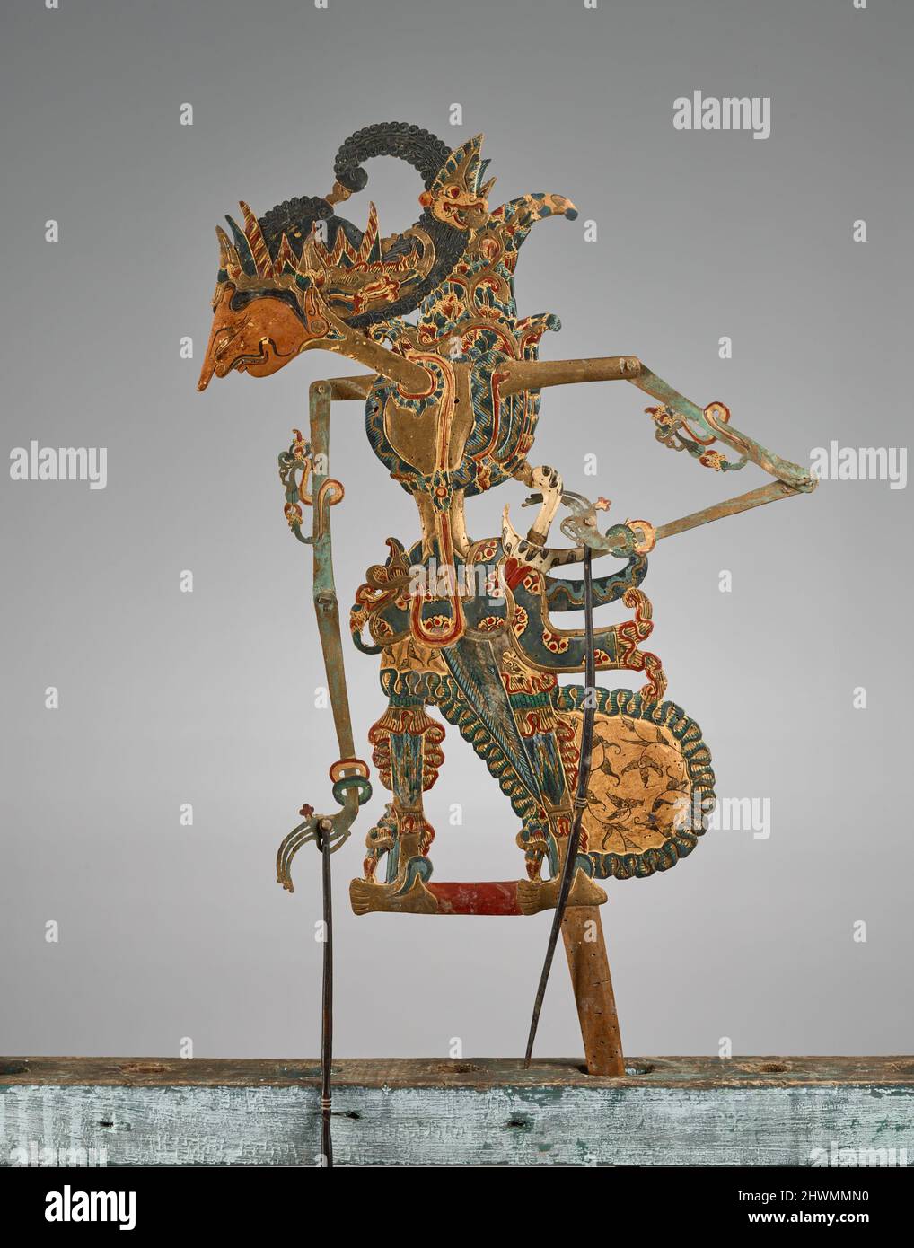 Puppet (Wayang Klitik) of Arjuna Sasrabau Stock Photo - Alamy