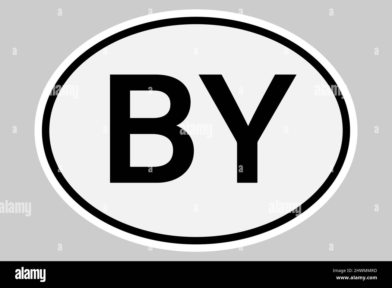 Belarus international vehicle registration code Stock Vector Image ...