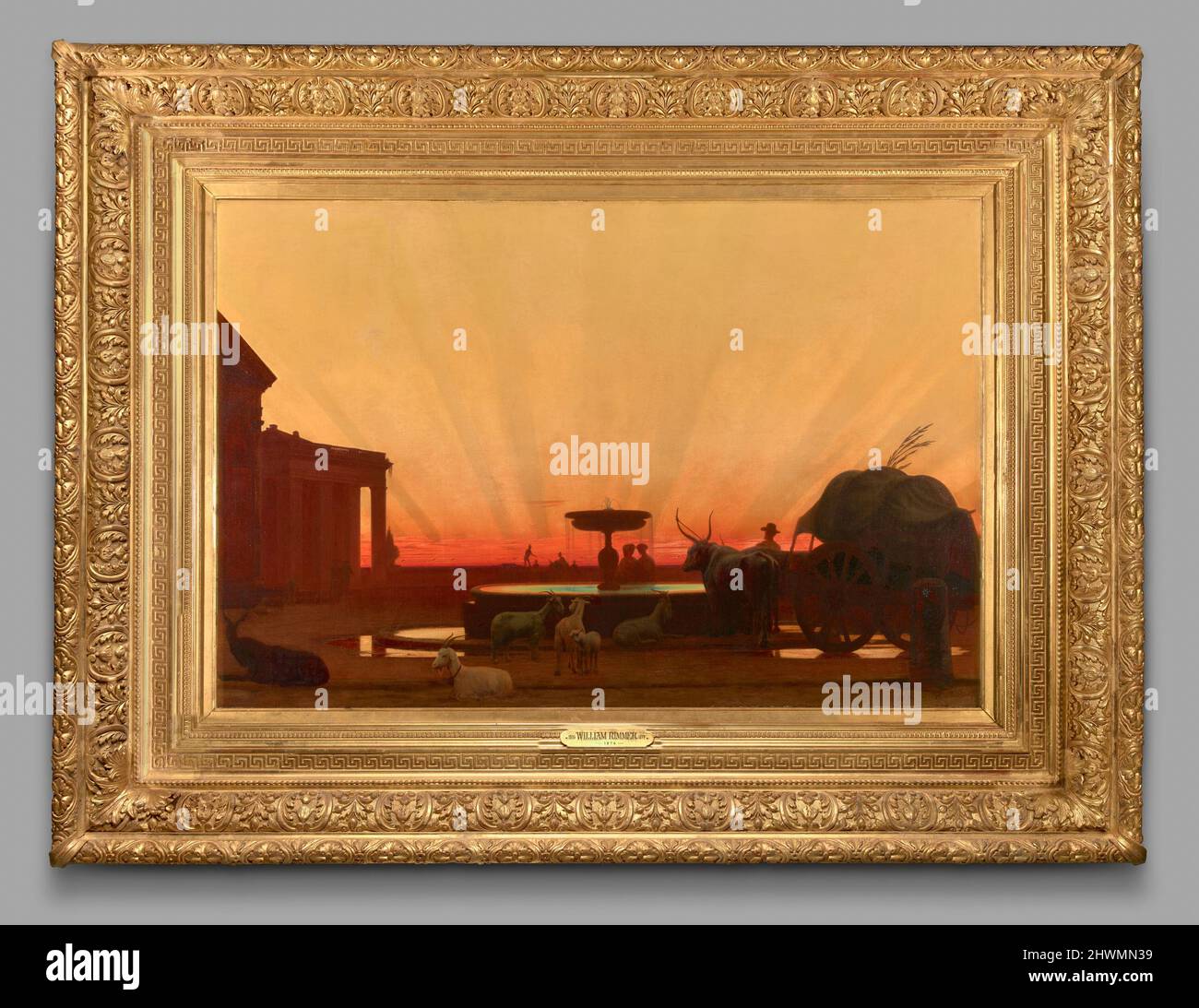 Sunset. Artist: William Rimmer, American, 1816–1879 Stock Photo - Alamy