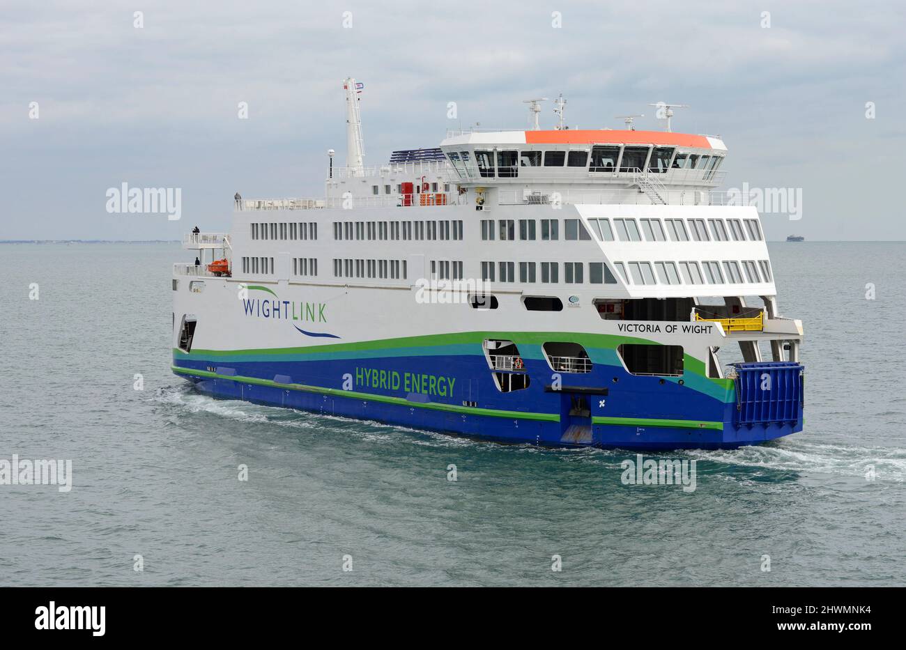 The Victoria of Wight hybrid ferry leaves Fishbourne on a trip to ...