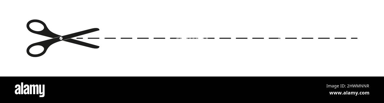 Cut Here Scissor Icon