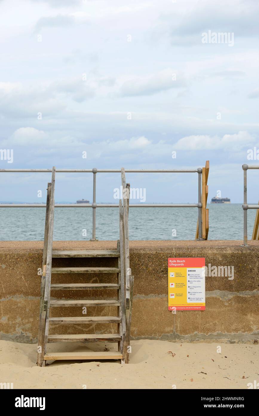 Harbour wall at Ryde, Isle of Wight, UK Stock Photo - Alamy