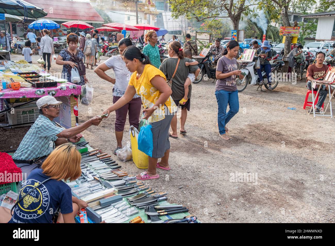Local Sunday market in Khao Tao village just south of Hua Hin in ...