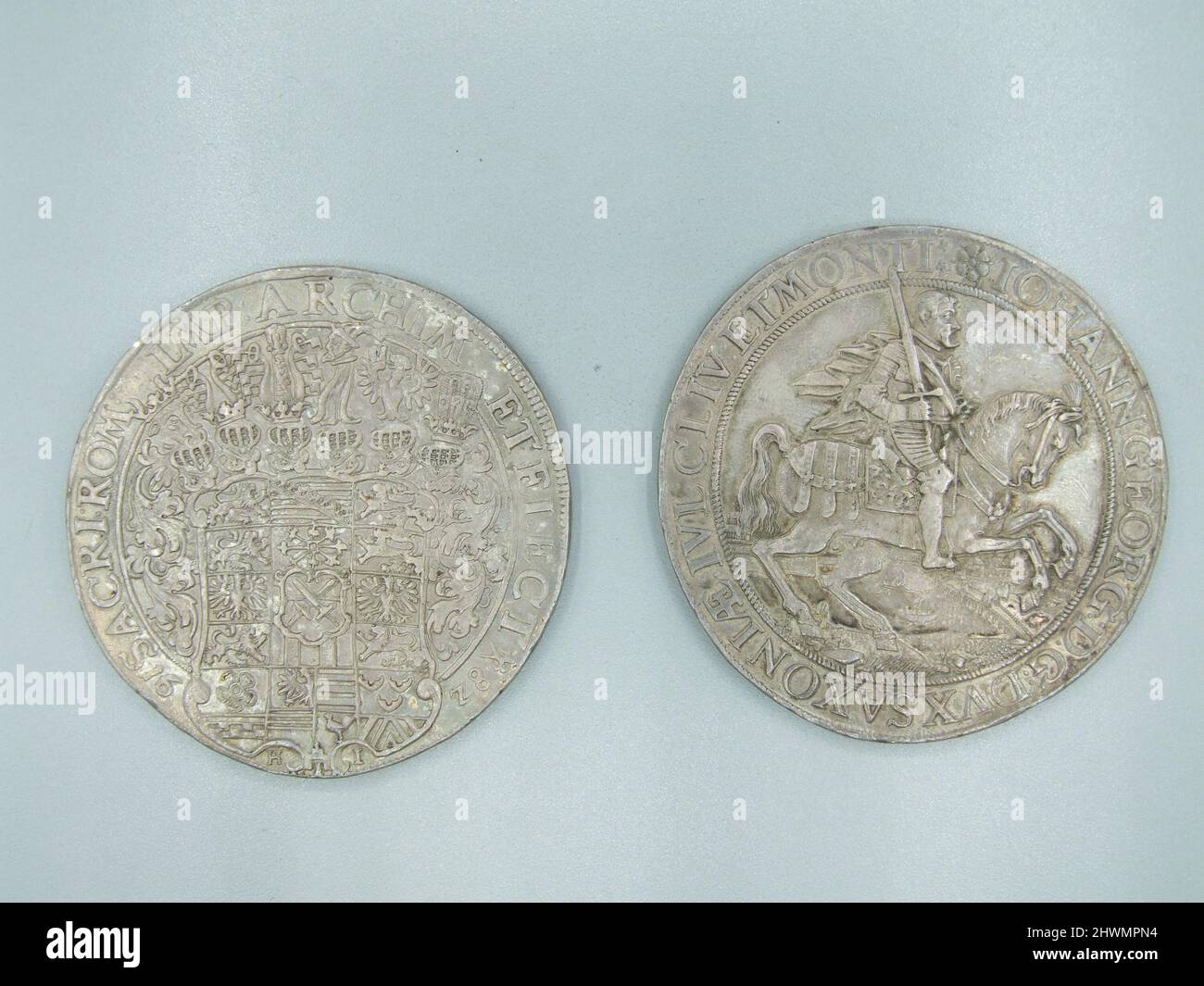 Triple Reichstaler of Johann George from Dresdon. Ruler: Johann Georg ...