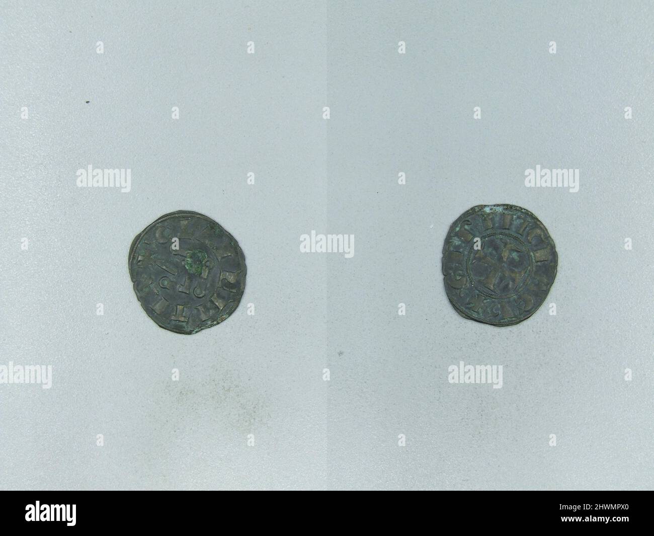1 Denier of William II, Prince of Achaia from Corinth. Ruler: Geoffrey ...