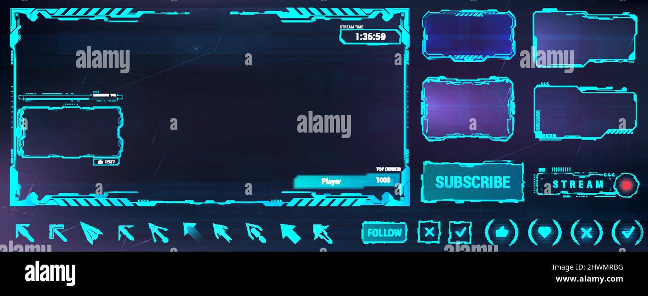 Futuristic theme for screen panel Stock Vector Image & Art - Alamy