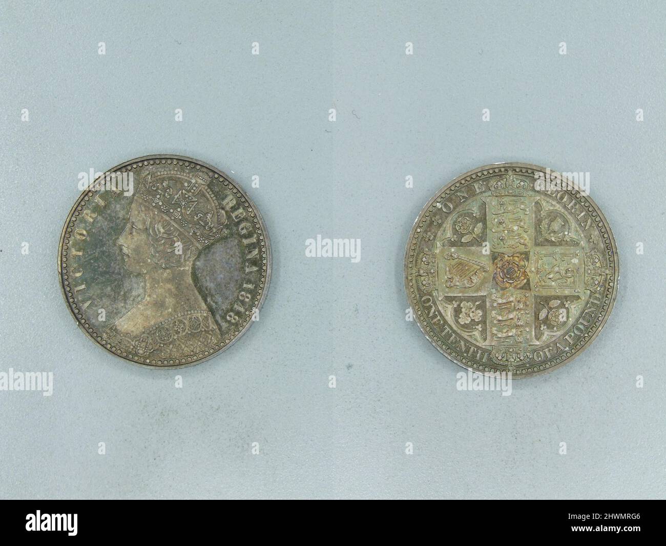 1 Florin of Victoria, Queen of Great Britain from London. Ruler ...