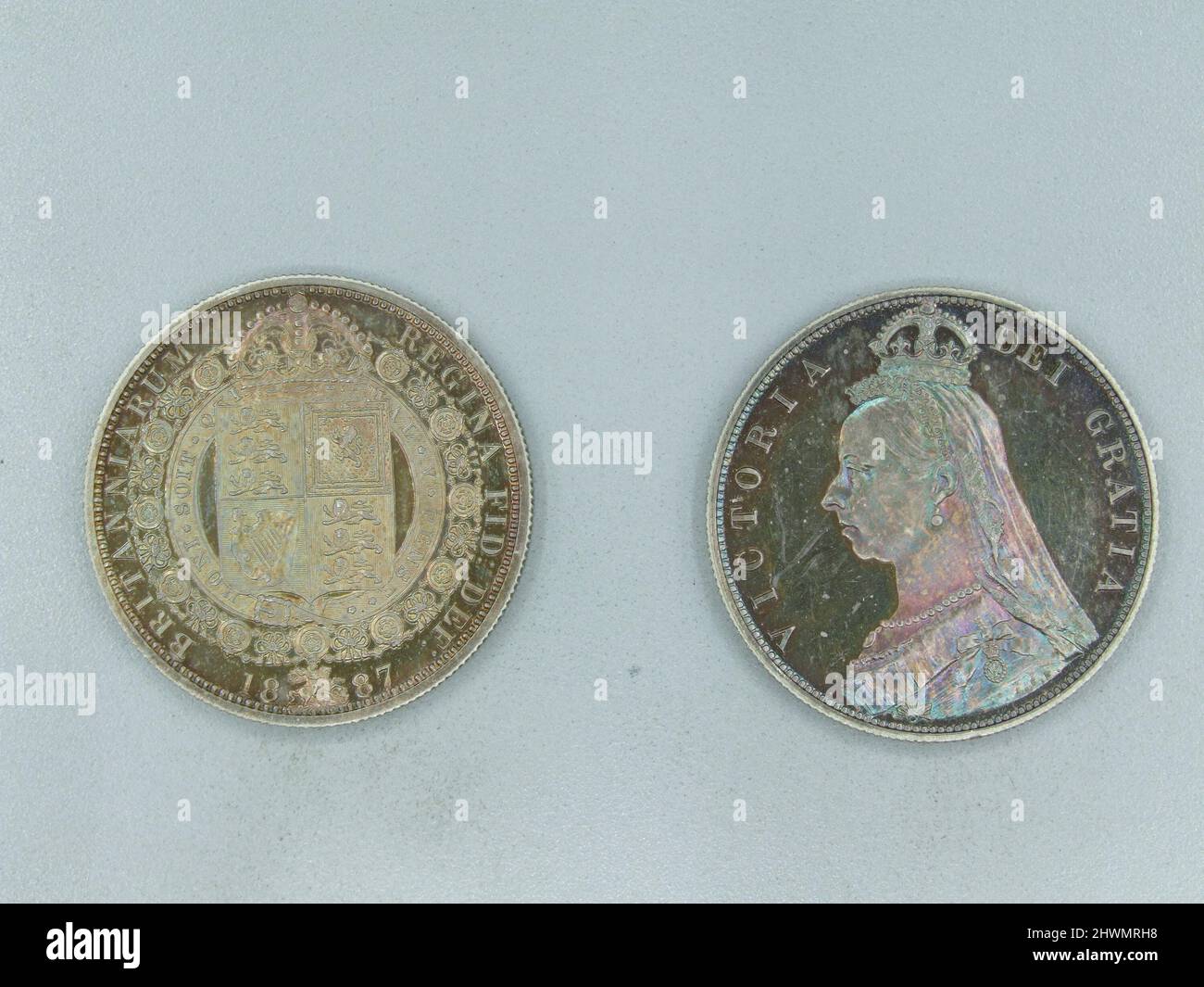 Halfcrown of Victoria, Queen of Great Britain from London. Ruler ...