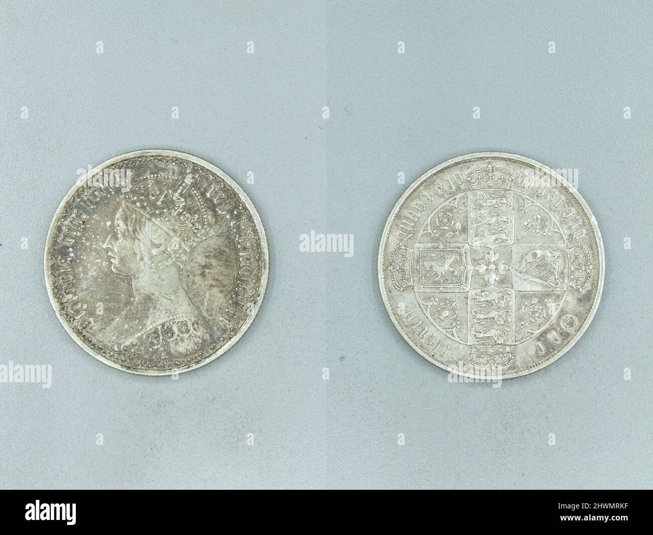 1 Florin of Victoria, Queen of Great Britain from London. Ruler ...