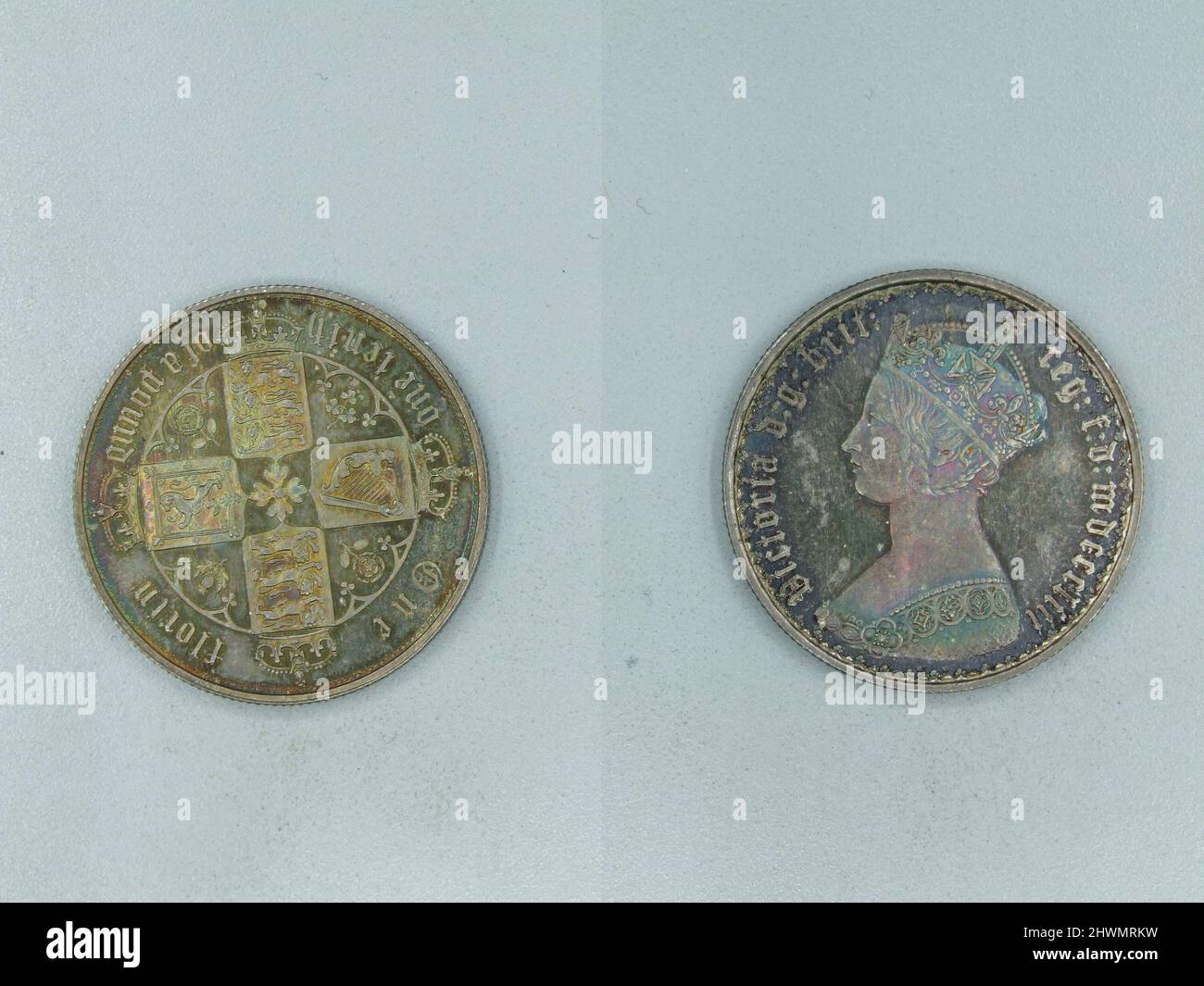 1 Florin of Victoria, Queen of Great Britain from London. Ruler ...