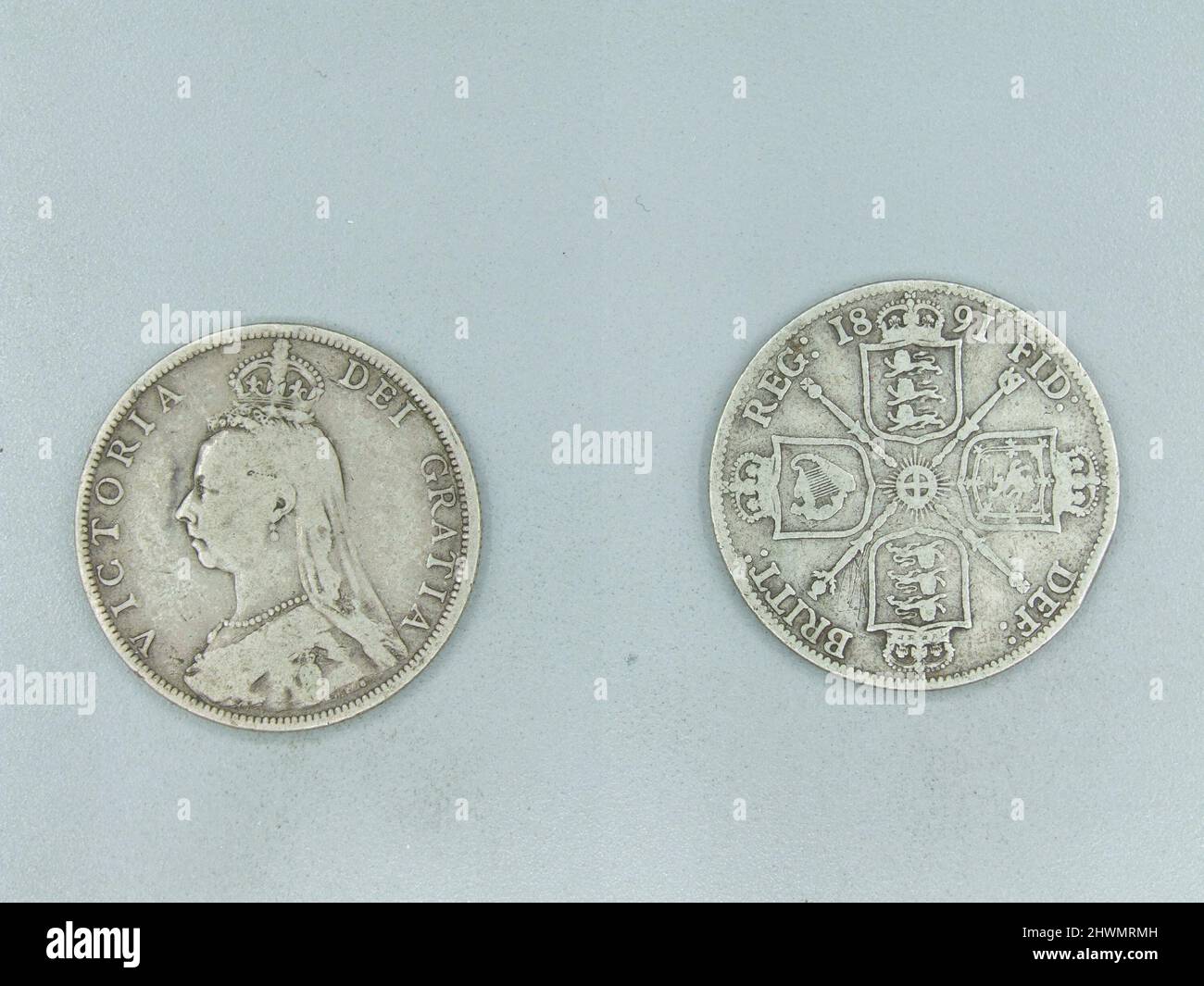 1 Florin of Victoria, Queen of Great Britain from London. Ruler ...