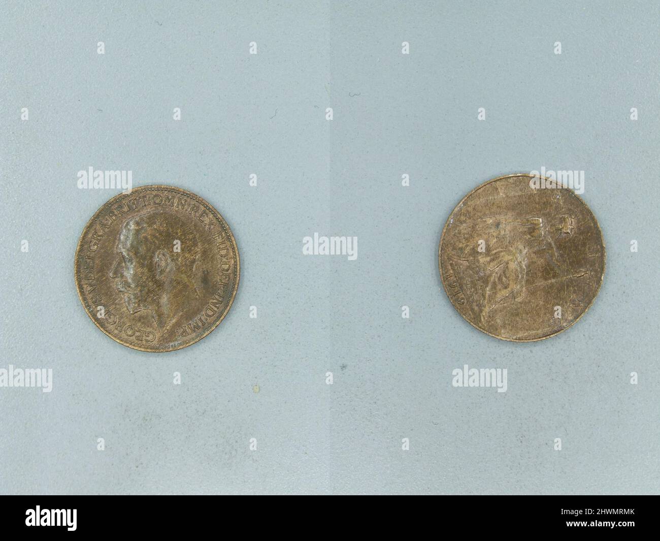 1 Farthing of George V, King of Great Britain. Ruler: George V, King of ...