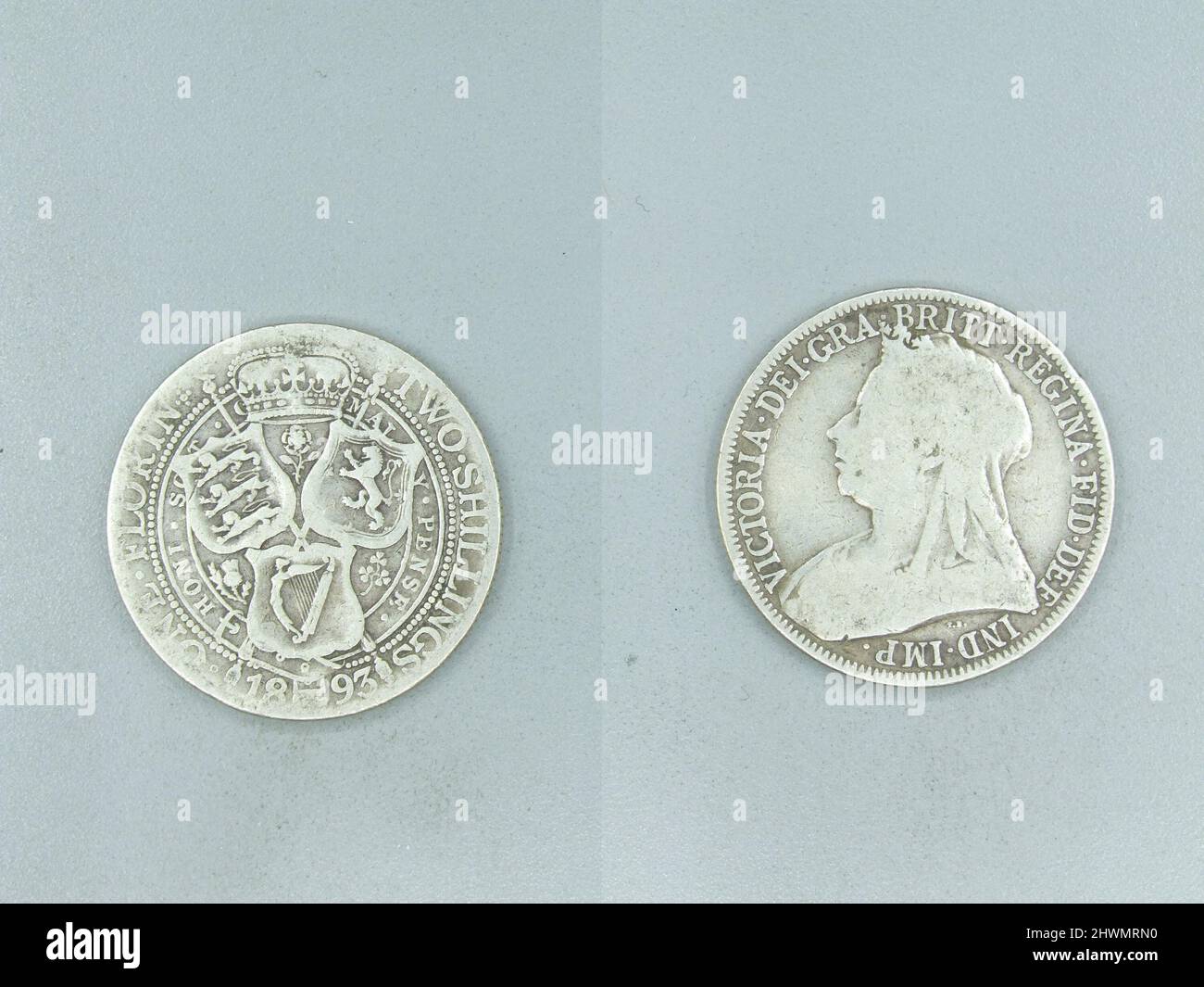 1 Florin of Victoria, Queen of Great Britain from London. Ruler ...