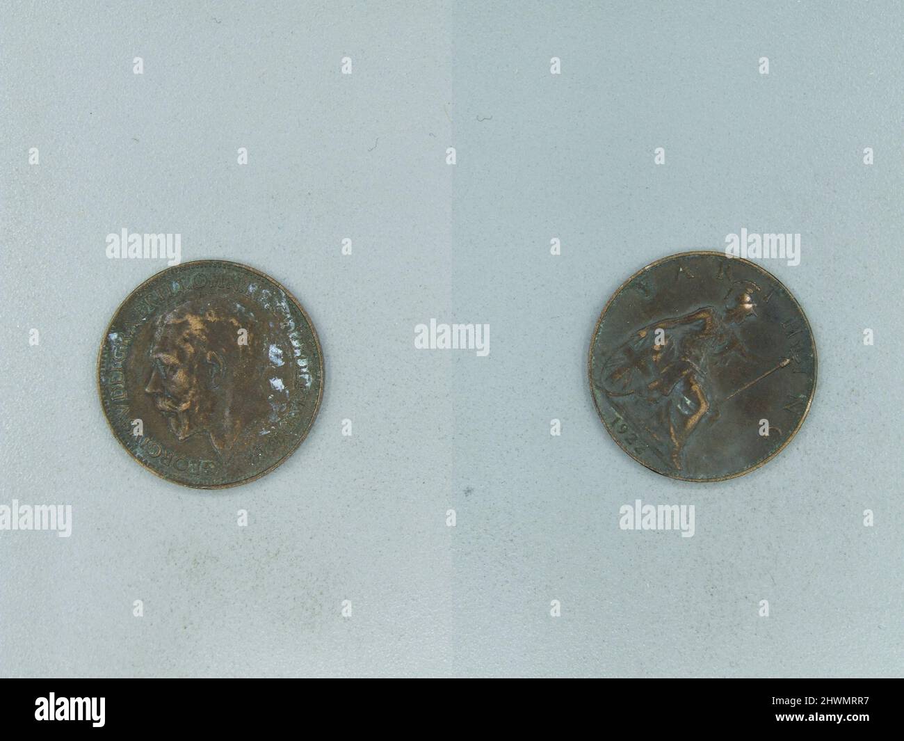 1 Farthing of George V, King of Great Britain. Ruler: George V, King of ...