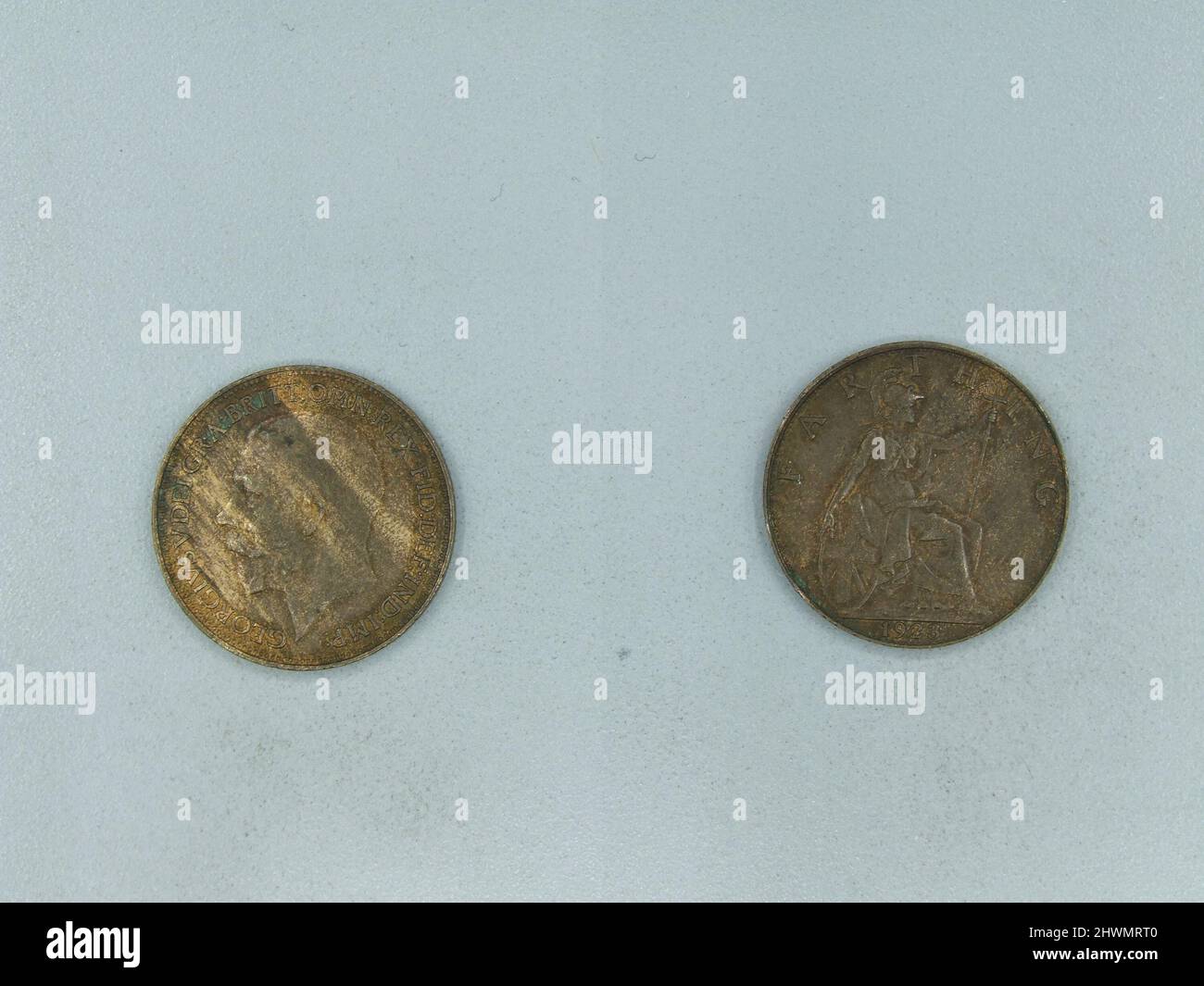 1 Farthing of George V, King of Great Britain. Ruler: George V, King of ...