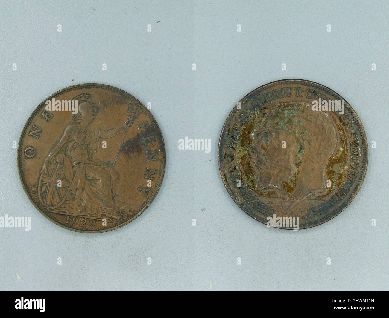 1 Penny of George V, King of Great Britain. Ruler: George V, King of ...