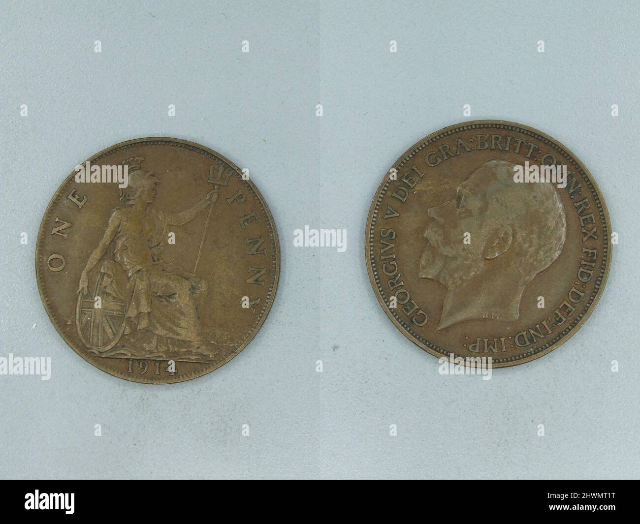 1 Penny of George V, King of Great Britain. Ruler: George V, King of ...