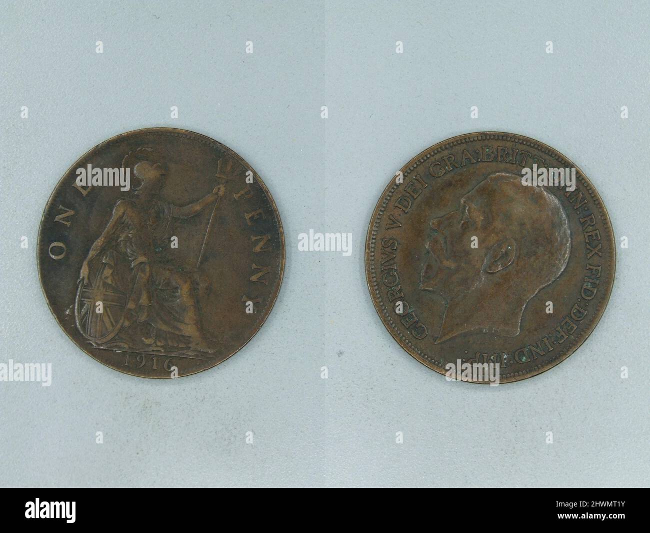 1 Penny of George V, King of Great Britain. Ruler: George V, King of ...