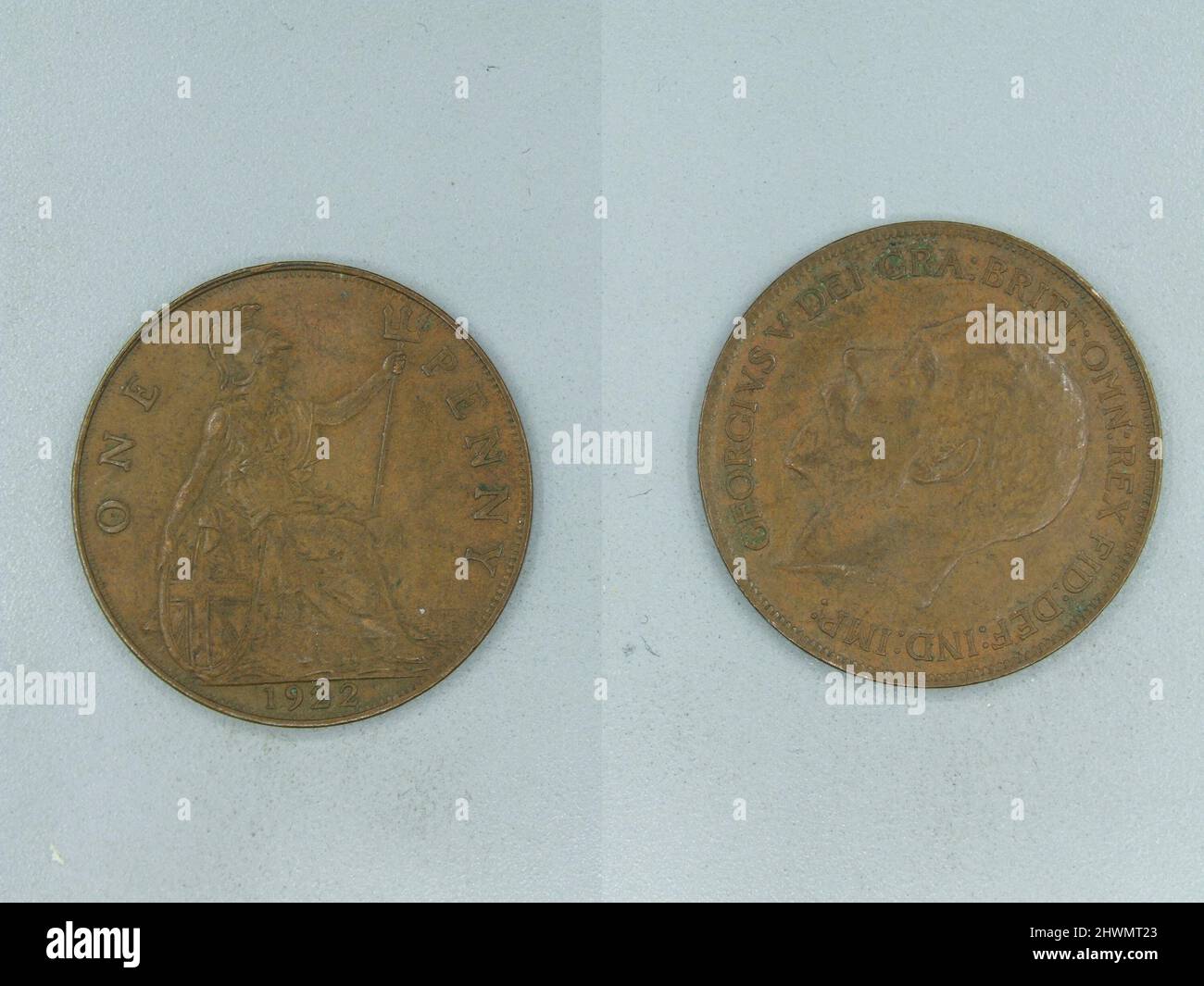 1 Penny of George V, King of Great Britain. Ruler: George V, King of ...