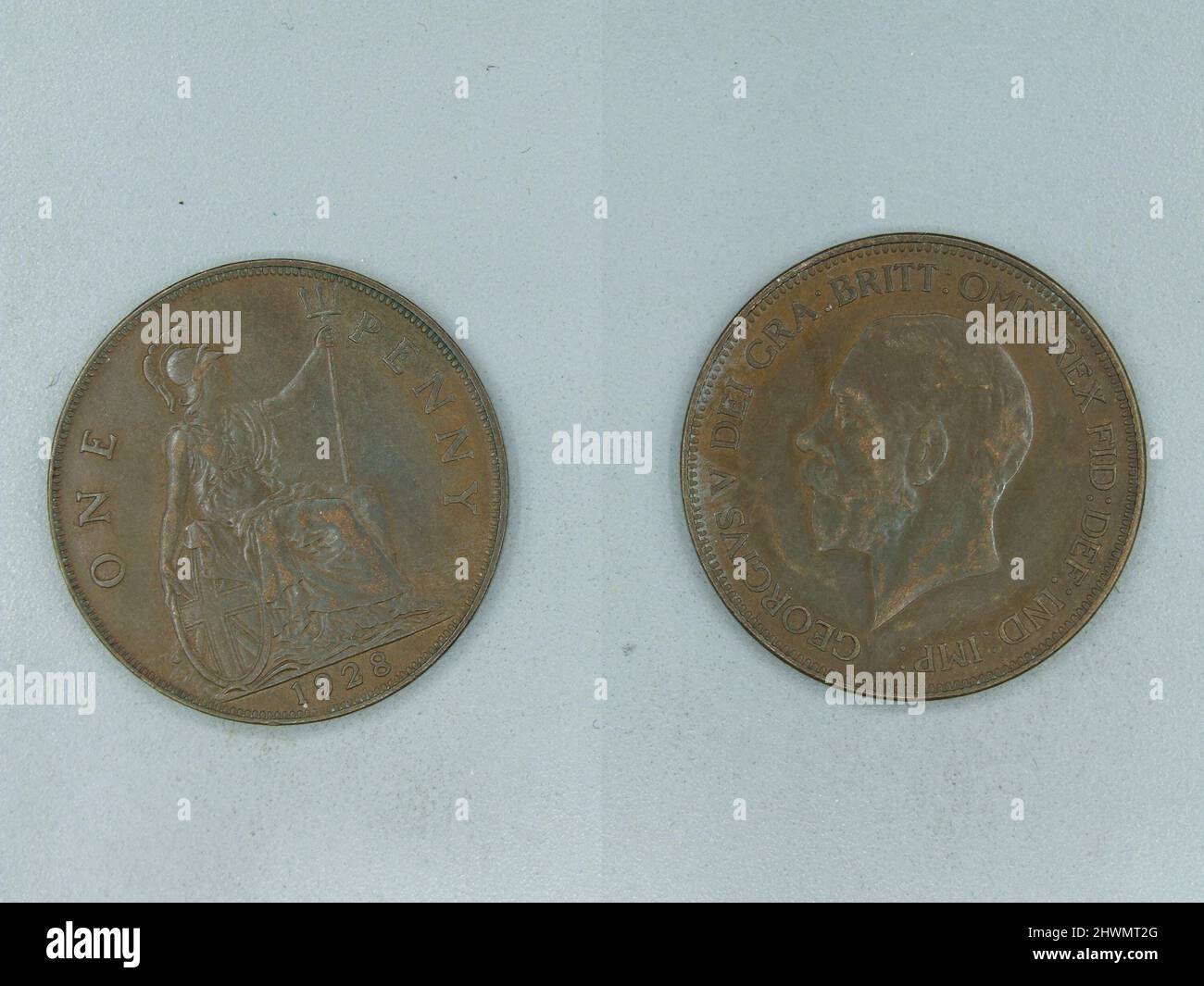 1 Penny of George V, King of Great Britain. Ruler: George V, King of ...