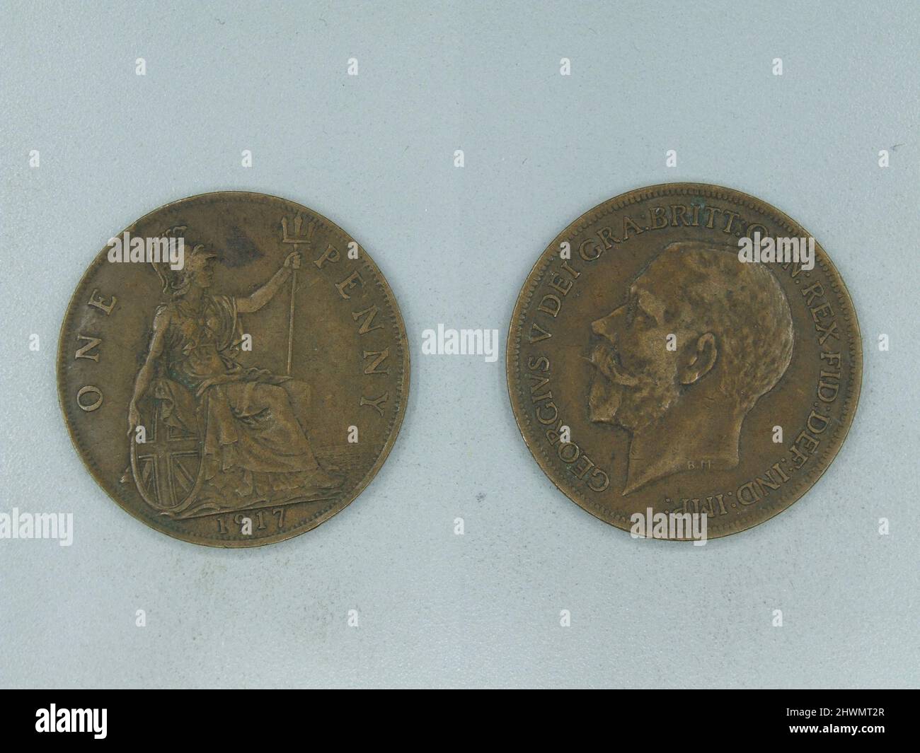 1 Penny of George V, King of Great Britain. Ruler: George V, King of ...