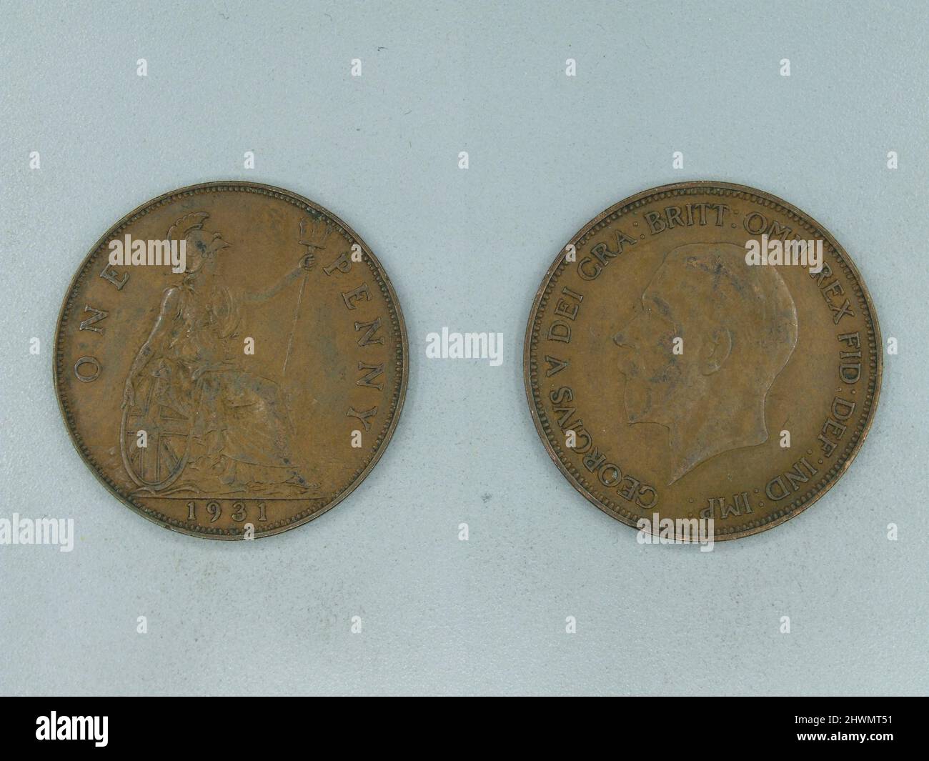 1 Penny of George V, King of Great Britain. Ruler: George V, King of ...