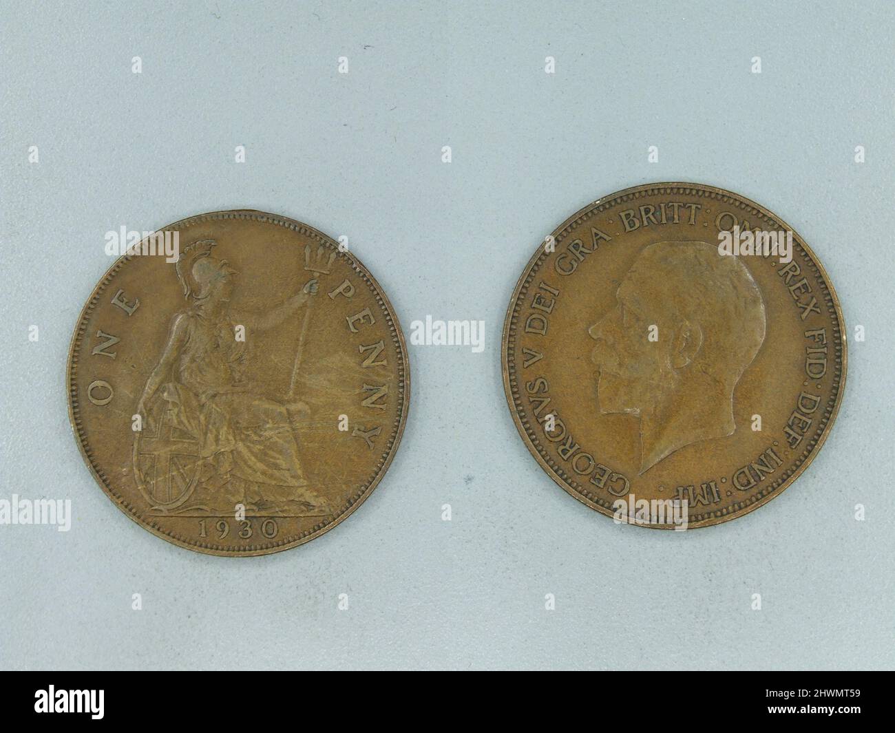 1 Penny of George V, King of Great Britain. Ruler: George V, King of ...