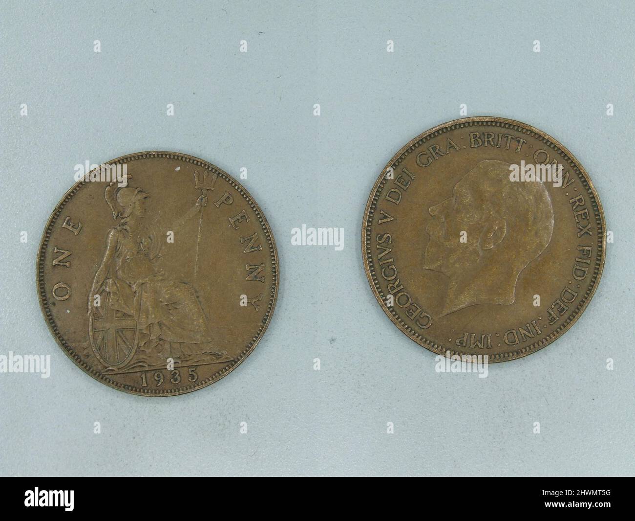 1 Penny of George V, King of Great Britain. Ruler: George V, King of ...