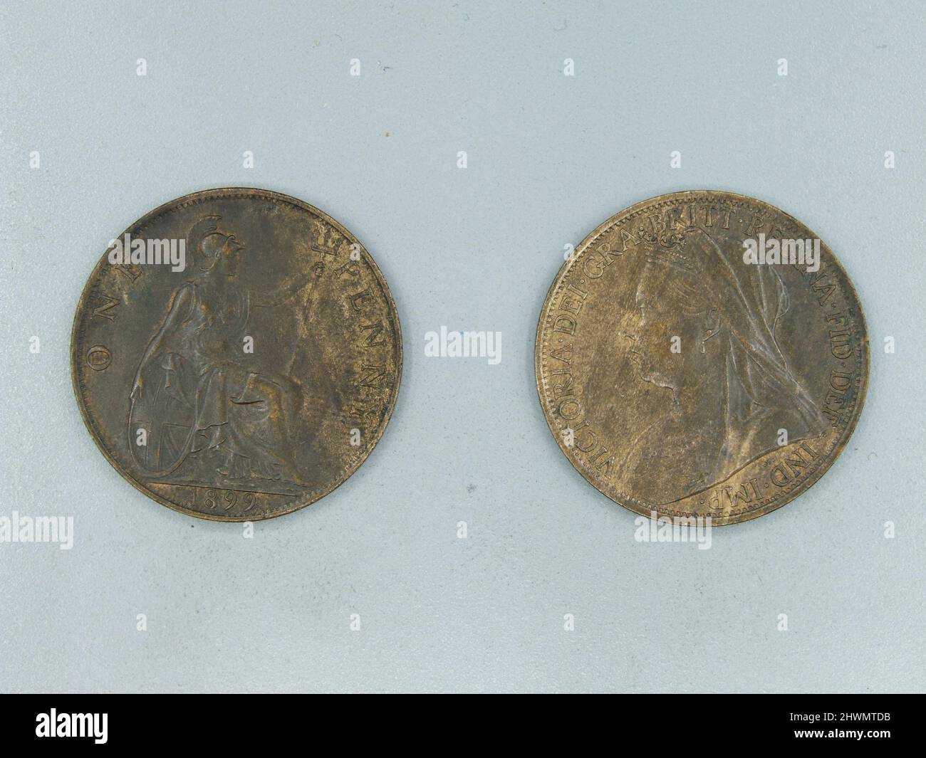 1 Penny of Victoria, Queen of Great Britain. Ruler: Victoria, Queen of ...