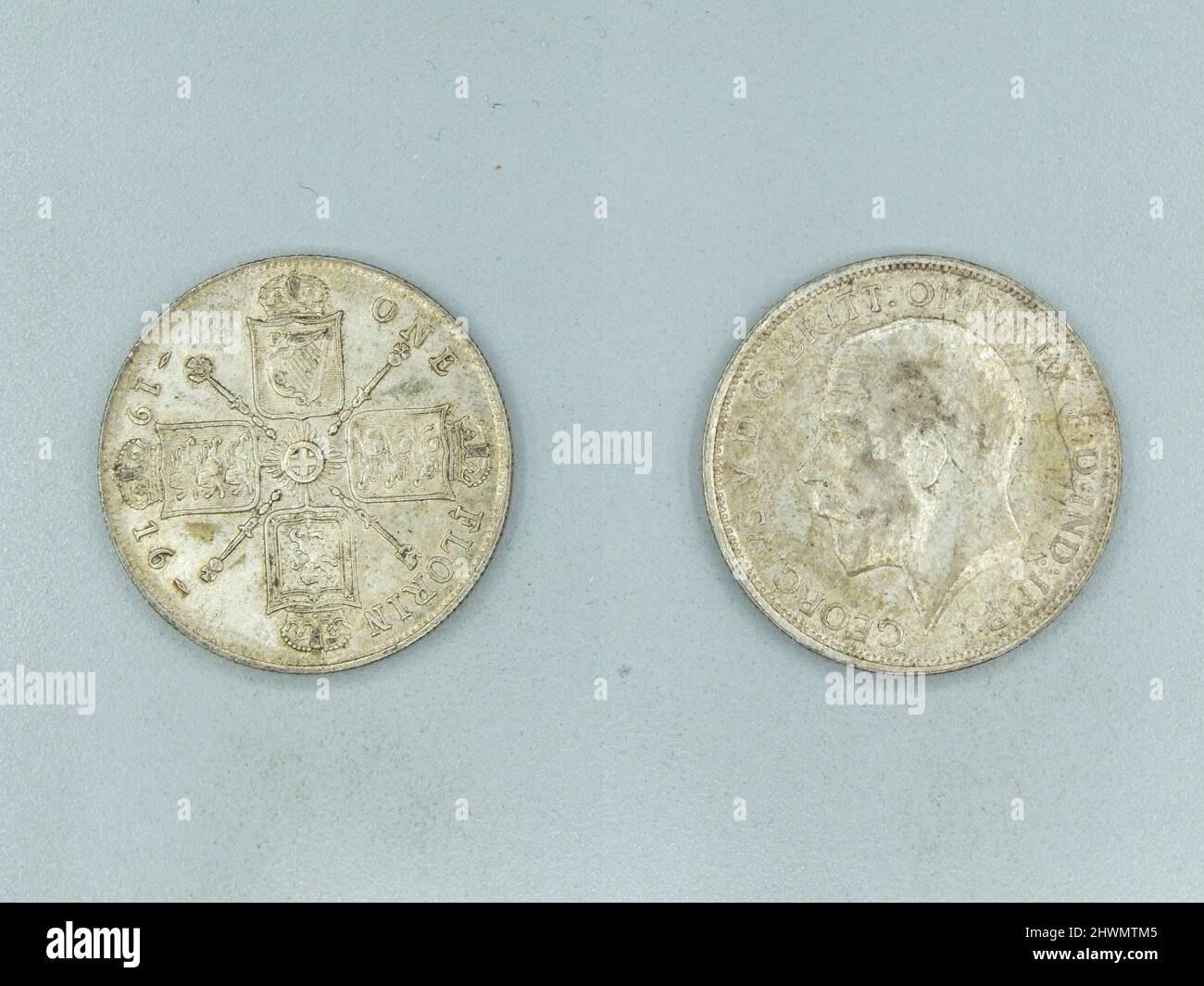 1 Florin from Board of Revenue. Mint: Board of Revenue Stock Photo - Alamy