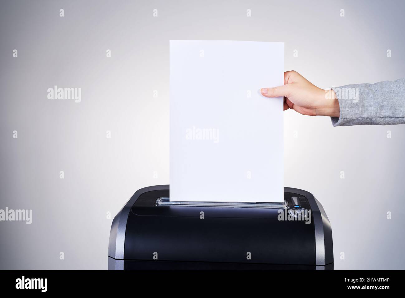 Just another addition to the paper trail. Studio shot of paper being ...